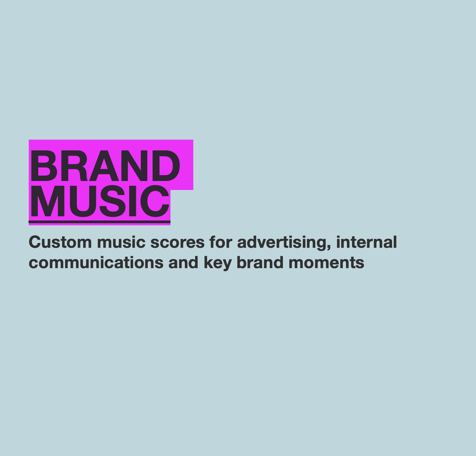 Brand Music | Advertising Music | CMoore Sound